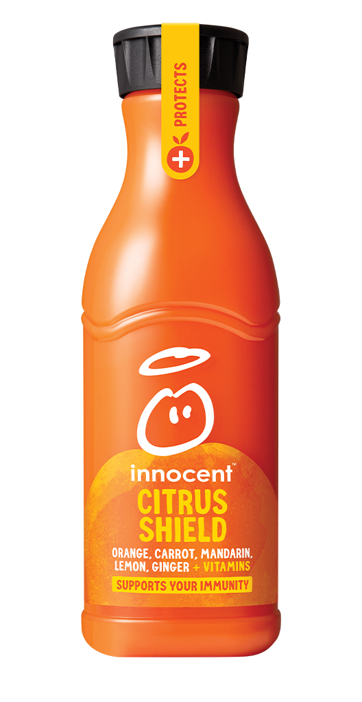 innocent plus - ren juice, örter och förstärkt med vitaminer